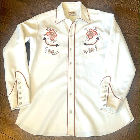 H Bar C | Shirts | Vintage H Bar C Califnornia Ranchwear Embroidered ...